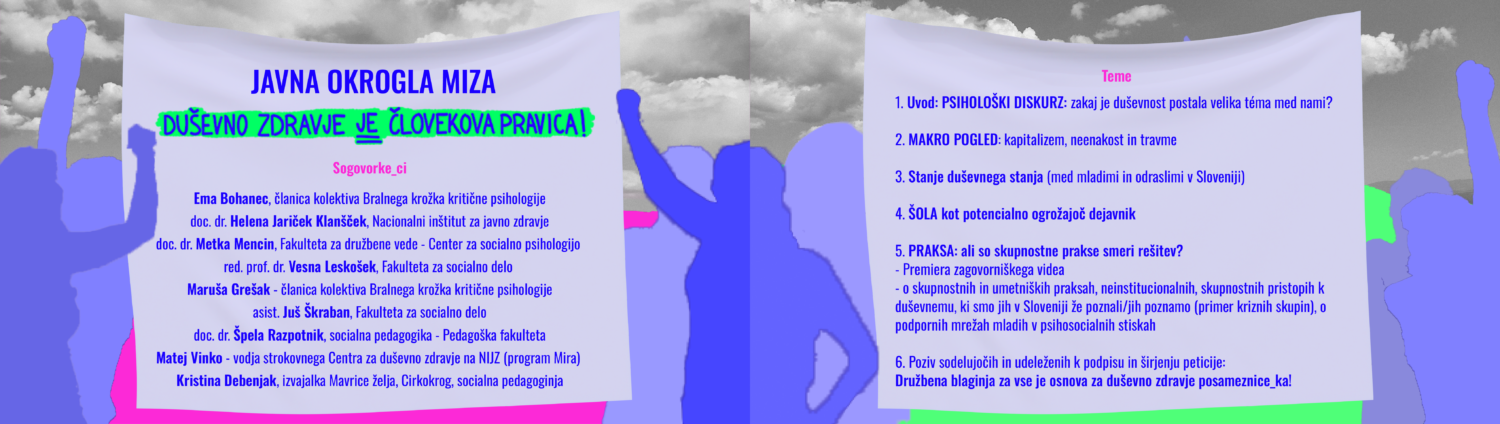 DUŠEVNO ZDRAVJE JE ČLOVEKOVA PRAVICA! – KUD Transformator